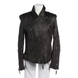 Marc Cain Lederjacke / Ledermantel Damen Größe XL Second Hand schwarz