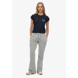 Superdry Hose Damen Größe 44 graumeliert