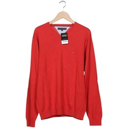 Tommy Hilfiger Pullover Herren Größe XL Second Hand rot