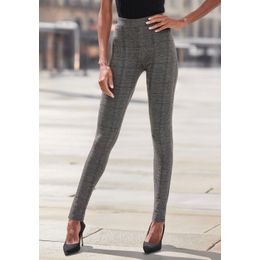 Lascana Damen Leggings, Braun, Gr. 32/34, Leggings, Material: Polyamid