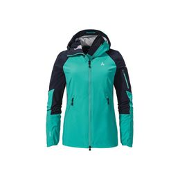 Schöffel Schöffel Outdoorjacke 'Softshell Jacket Kals L' Damen Größe S blau / grün
