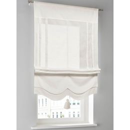 HEINE HOME Raffrollo, Natur, Gr. 140x45 cm, Rollos, 100% Baumwolle
