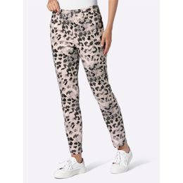 Heine Damen Druckhose, Braun, Gr. 46, 7/8-Hose, Material: Viskose