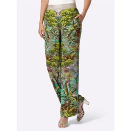 Heine Damen Palazzohose, Gr&uuml;n, Gr. 44, Sommerhosen, Material: Viskose