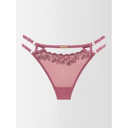 Douvos Contour Thong 'BESTICKTER STRING' female Gold size L
