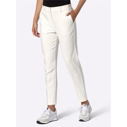 Heine Damen B&uuml;gelfaltenhose, Natur, Gr. 50, 7/8-Hose, Material: Baumwolle