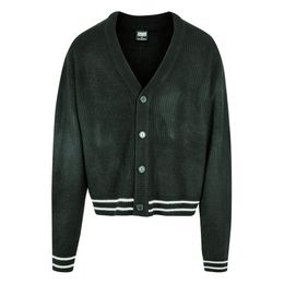 Urban Classics Strickjacke Herren Gr&ouml;&szlig;e XL dunkelgr&uuml;n / wei&szlig;