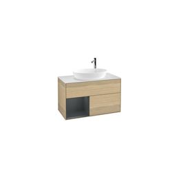 Villeroy & Boch V&B Waschtischunterschrank Wandbeleuchtung Finion 100, Pl wh. m, Reg md m Lac, Oa ven ; Villeroy & Boch (G891HGPC)