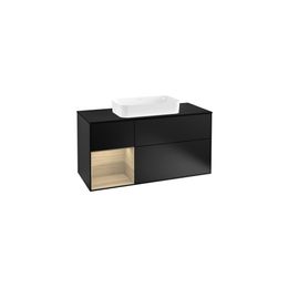 Villeroy & Boch V&B Waschtischunterschrank Finion 120cm, Pl b m, Reg li Oa ven, bla m Lac ; Villeroy & Boch (F292PCPD)