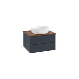 Villeroy & Boch V&B Waschtischunterschrank mit Frontstruktur -Beleuchtung Antao 60x36x50cm, WBP w. wal, md bl. m Lac ; Villeroy & Boch (L18112HG)