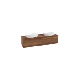 Villeroy & Boch V&B Waschtischunterschrank ohne Frontstruktur Antao 160x36x50cm, WBP-farbe w. wal, w. walnut ; Villeroy & Boch (K39012HM)