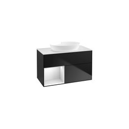Villeroy & Boch V&B Waschtischunterschrank Finion 100, Pl wh. m, Reg wh. m Lac, bla m Lac ; Villeroy & Boch (FA11MTPD)