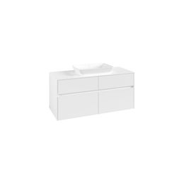 Villeroy & Boch V&B Waschtischunterschrank Collaro 120x54,8x50cm, WT mittig, white matt ; Villeroy & Boch (C11200MS)