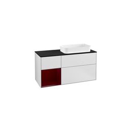 Villeroy & Boch V&B Waschtischunterschrank Finion 120cm, Pl bla m, Reg li Peo, wh. m Lac ; Villeroy & Boch (F272HBMT)