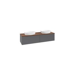 Villeroy & Boch V&B Waschtischunterschrank ohne Frontstruktur Antao 160x36x50cm, WBP w. wal, Anthrac. m Lac ; Villeroy & Boch (K39012GK)