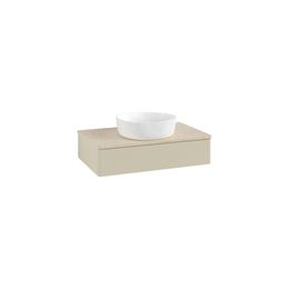 Villeroy & Boch V&B Waschtischunterschrank mit Frontstruktur -Beleuchtung Antao 80x19x50cm, WBP botti., si Gr m Lac ; Villeroy & Boch (L08113HJ)
