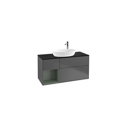Villeroy & Boch V&B Waschtischunterschrank Wandbeleuchtung Finion 120cm, Pl b m, Rg Oli. m Lac, Anthrac. m ; Villeroy & Boch (G942GMGK)