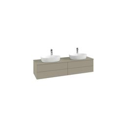 Villeroy & Boch V&B Waschtischunterschrank mit Frontstruktur, mit Beleuchtung Antao 160x50cm, HL, WBP-farbe Lac, si Gr m Lac ; Villeroy & Boch (L28150HJ)