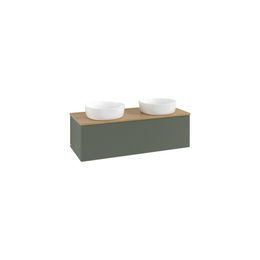 Villeroy & Boch V&B Waschtischunterschrank mit Frontstruktur, mit Beleuchtung Antao 120x36x50cm, WBP hon. Oa, lea gre. m Lac ; Villeroy & Boch (L35111HL)
