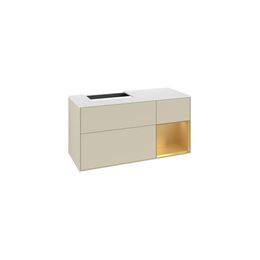 Villeroy & Boch V&B Waschtischunterschrank Finion 120cm, Pl w m, Reg re gol m, si Gr m Lac ; Villeroy & Boch (F151HFHJ)
