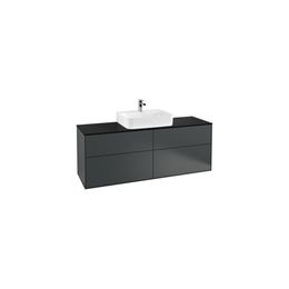 Villeroy & Boch V&B Waschtischunterschrank Wandbeleuchtung Finion 160x60,3cm, Abd.-Pl. bla m, md bl. m Lac ; Villeroy & Boch (G19200HG)
