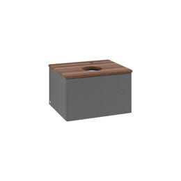 Villeroy & Boch V&B Waschtischunterschrank mit Frontstruktur -Beleuchtung Antao 60x36x50cm, HL, WBP w wa, Anthrac. m Lac ; Villeroy & Boch (L29152GK)