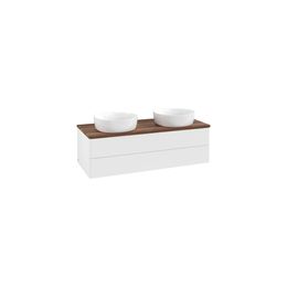 Villeroy & Boch V&B Waschtischunterschrank ohne Frontstruktur, mit Beleuchtung Antao 120x36x50cm, WBP-farbe w. wal, wh. m Lac ; Villeroy & Boch (L24012MT)