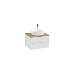 Villeroy & Boch V&B Waschtischunterschrank mit Frontstruktur -Beleuchtung Antao 60x36x50cm, HL, WBP hon. Oa, glo wh. Lac ; Villeroy & Boch (L18151GF)