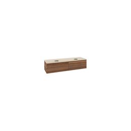 Villeroy & Boch V&B Waschtischunterschrank ohne Frontstruktur Antao 160x36x50cm, WBP-farbe botti., w. walnut ; Villeroy & Boch (K39013HM)