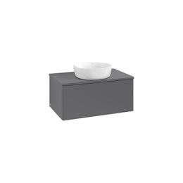 Villeroy & Boch V&B Waschtischunterschrank ohne Frontstruktur -Beleuchtung Antao 80x36x50cm, WBP Lac, Anthrac. m Lac ; Villeroy & Boch (L30010GK)