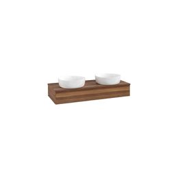 Villeroy & Boch V&B Waschtischunterschrank ohne Frontstruktur, mit Beleuchtung Antao 120x19x50cm, WBP-farbe w. wal, w. walnut ; Villeroy & Boch (L13012HM)