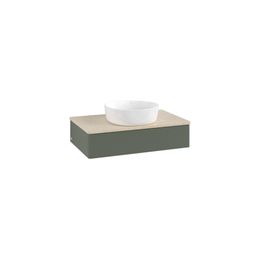 Villeroy & Boch V&B Waschtischunterschrank mit Frontstruktur -Beleuchtung Antao 80x19x50cm, WBP botti., lea gre. m Lac ; Villeroy & Boch (L08113HL)