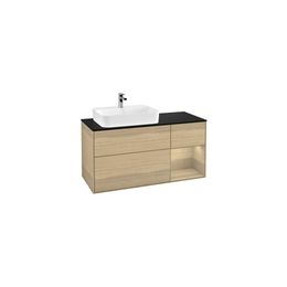 Villeroy & Boch V&B Waschtischunterschrank Wandbeleuchtung Finion 120cm, Pl bla m, Reg re Oa ven, Oa ven ; Villeroy & Boch (G402PCPC)