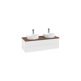 Villeroy & Boch V&B Waschtischunterschrank ohne Frontstruktur Antao 120x36x50cm, HL, WBP w. wal, wh. m Lac ; Villeroy & Boch (K24052MT)