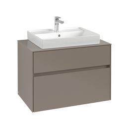 Villeroy & Boch V&B Waschtischunterschrank Collaro 80x54,8x50cm, WT mittig, soft green ; Villeroy & Boch (C08000AF)