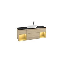 Villeroy & Boch V&B Waschtischunterschrank Wandbeleuchtung Finion 160cm, Pl bla m, Reg gol m Lac, Oa ven ; Villeroy & Boch (G982HFPC)
