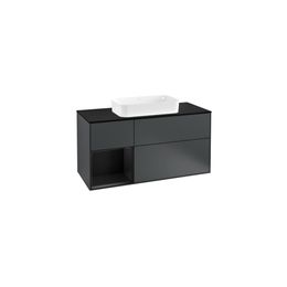 Villeroy & Boch V&B Waschtischunterschrank Finion 120cm, Pl b m, Rg l b m La, md bl. m Lac ; Villeroy & Boch (F292PDHG)