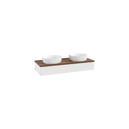 Villeroy & Boch V&B Waschtischunterschrank ohne Frontstruktur, mit Beleuchtung Antao 120x19x50cm, WBP-farbe w. wal, wh. m Lac ; Villeroy & Boch (L13012MT)