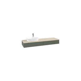 Villeroy & Boch V&B Waschtischunterschrank ohne Frontstruktur Antao 160x50cm, HL, WBP botti., lea gre. m Lac ; Villeroy & Boch (K15053HL)