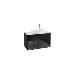 Villeroy & Boch V&B Waschtischunterschrank Wandbeleuchtung Finion 100, Pl wh. m, Reg md m Lac, bla m Lac ; Villeroy & Boch (G891HGPD)