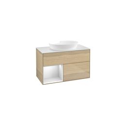 Villeroy & Boch V&B Waschtischunterschrank Finion 100, Pl wh. m, Reg wh. m Lac, Oa ven ; Villeroy & Boch (FA11MTPC)