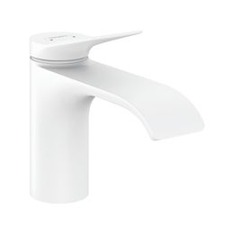 Hansgrohe Waschtisch-Einhebelmischer 80 Vivenis mit Zugstangen-Ablaufgarnitur, mattwei&szlig; (75010700)