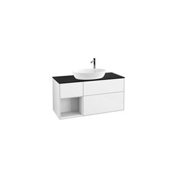 Villeroy & Boch V&B Waschtischunterschrank Wandbeleuchtung Finion 120cm, Pl b m, Rg g wh. Lac, glo wh. Lac ; Villeroy & Boch (G942GFGF)