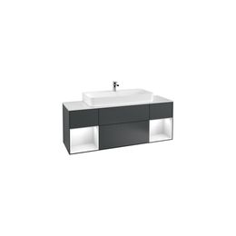 Villeroy & Boch V&B Waschtischunterschrank Wandbeleuchtung Finion 160cm, Reg glo wh. Lac, md bl. m Lacquer ; Villeroy & Boch (G211GFHG)