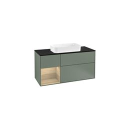 Villeroy & Boch V&B Waschtischunterschrank Finion 120cm, Pl b m, Reg li Oa ven, Oli. m Lac ; Villeroy & Boch (F292PCGM)