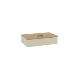 Villeroy & Boch V&B Waschtischunterschrank mit Frontstruktur -Beleuchtung Antao 80x19x50cm, WBP hon. Oa, si Gr m Lac ; Villeroy & Boch (L08111HJ)