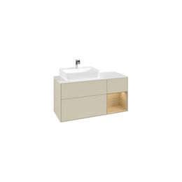 Villeroy & Boch V&B Waschtischunterschrank Finion 120cm, Pl w m, Rg re Oa ven, si Gr m Lac ; Villeroy & Boch (F151PCHJ)