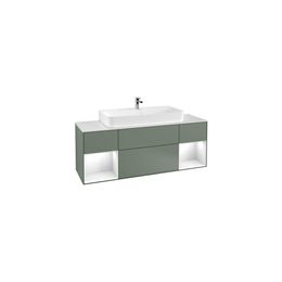 Villeroy & Boch V&B Waschtischunterschrank Wandbeleuchtung Finion 160cm, Reg glo wh. Lac, Oli. m Lacquer ; Villeroy & Boch (G211GFGM)