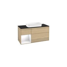 Villeroy & Boch V&B Waschtischunterschrank Wandbeleuchtung Finion 120x60 cm, Reg re glo wh. Lac, Oa Veneer ; Villeroy & Boch (G702GFPC)