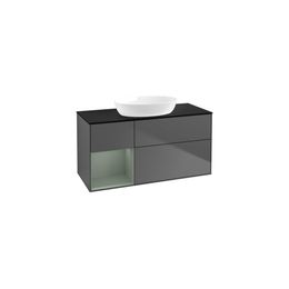 Villeroy & Boch V&B Waschtischunterschrank Finion 120cm, Pl b m, Rg Oli. m Lac, Anthrac. m ; Villeroy & Boch (FA62GMGK)